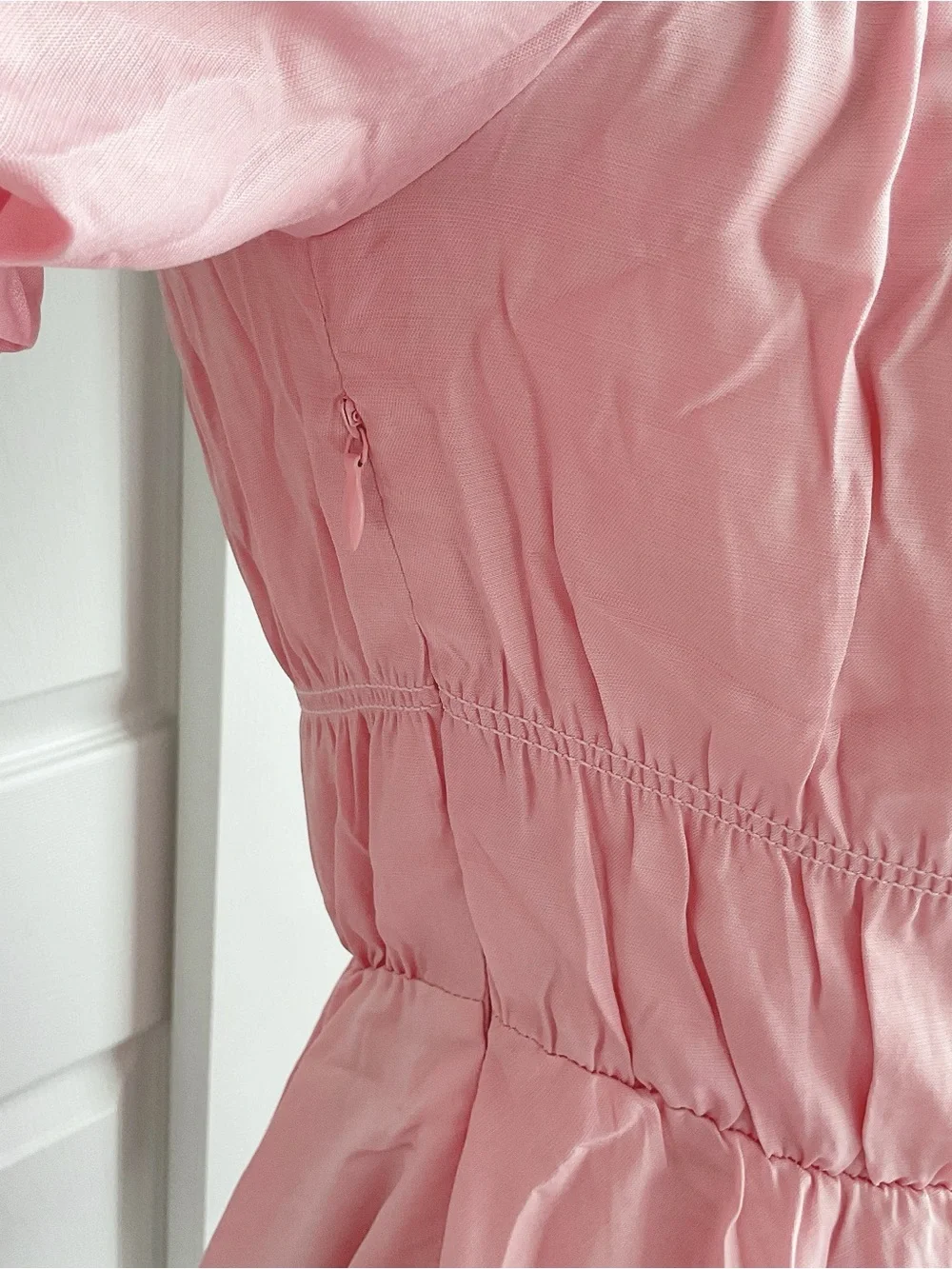 J.ING | Dresses | Jing Pink Puff Sleeve Fitandflare Dress | Poshmark